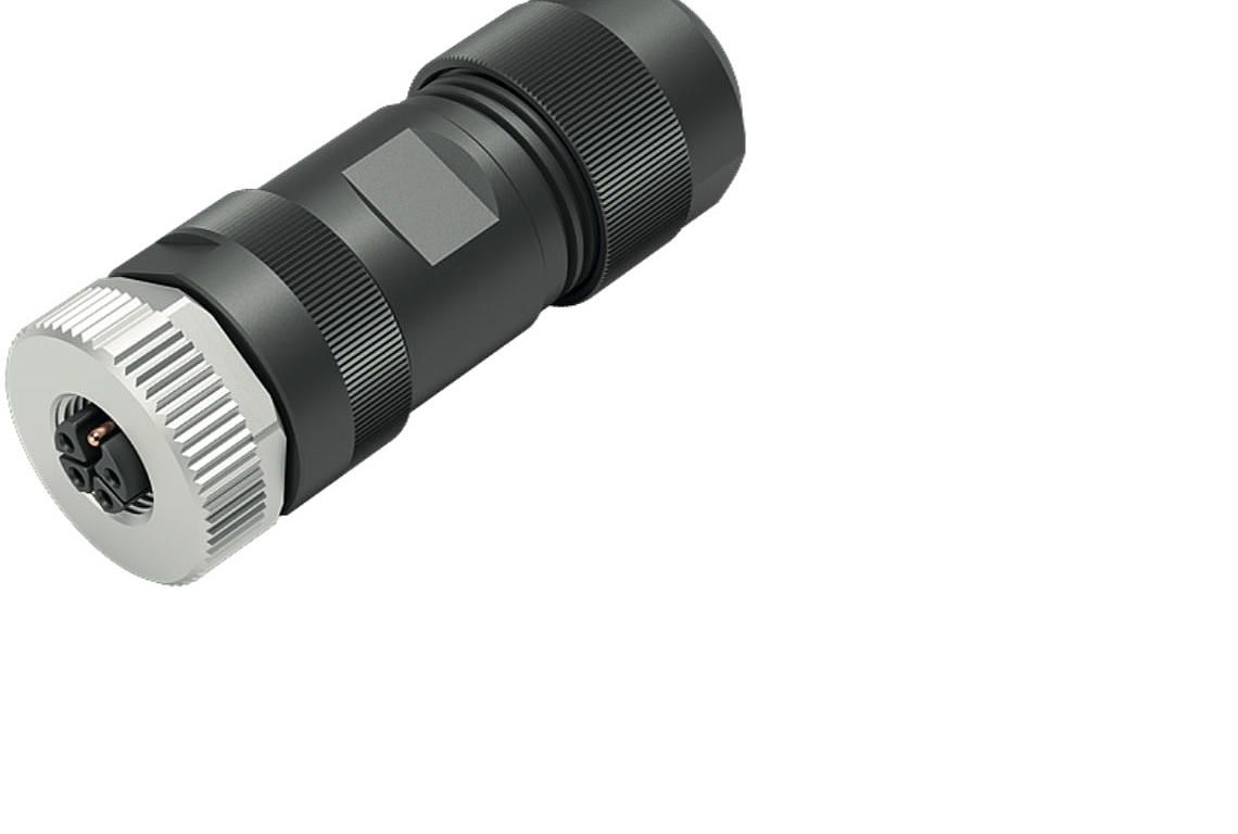 新产品：M12K扣—可组装的电源电缆连接器和法兰插座连接器