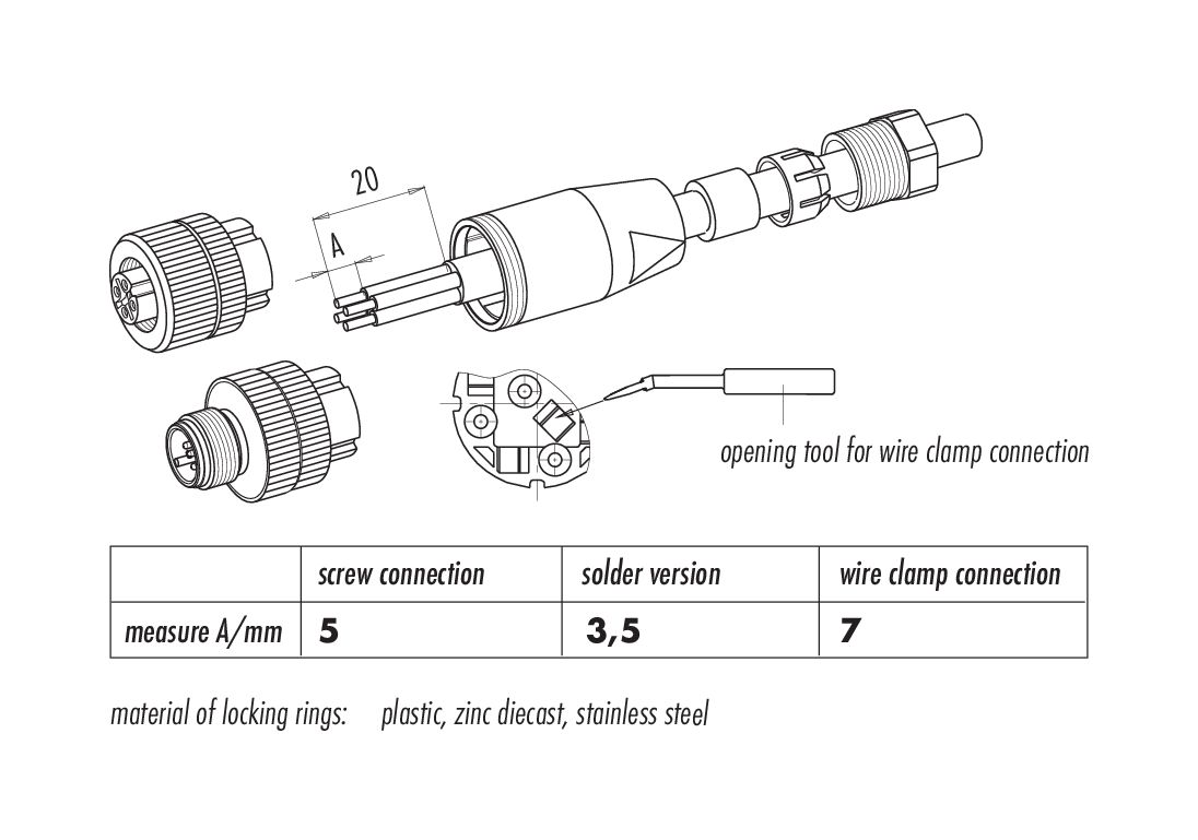 99 0537 14 05 | binder M12 Male cable connector, Contacts: 5, 4.0-6.0 ...